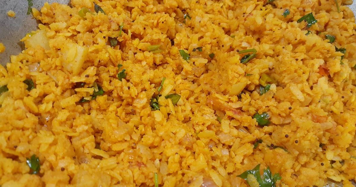 Rishika Dodecha દ્વારા રેસીપી પૌઆ બટેટા(Pauva Bateta Recipe in Gujarati ...