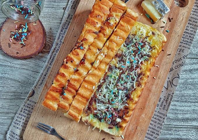 Resep Roti Bandung Bakar filling keju susu dan coklat oleh ...