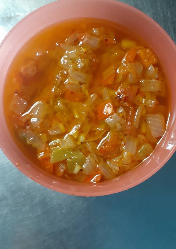 Salsa criolla (cocida) Receta de Lorena- Cookpad