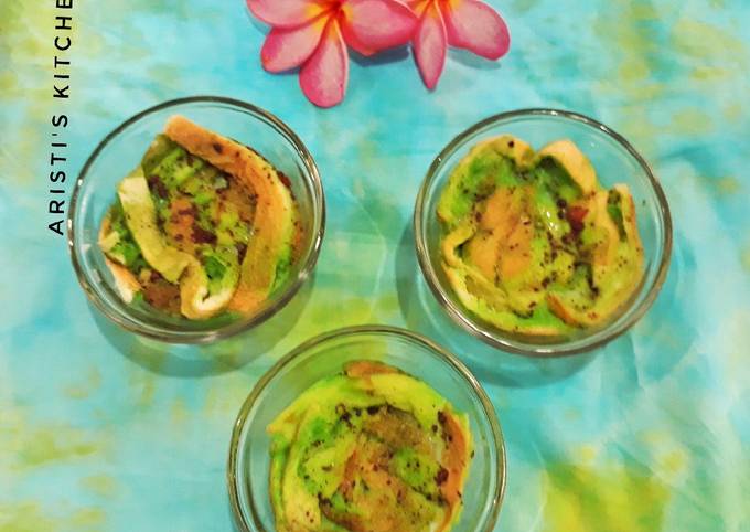 Resep Puding roti dari pinggiran roti tawar rasa pandan n cinnamon oleh ...