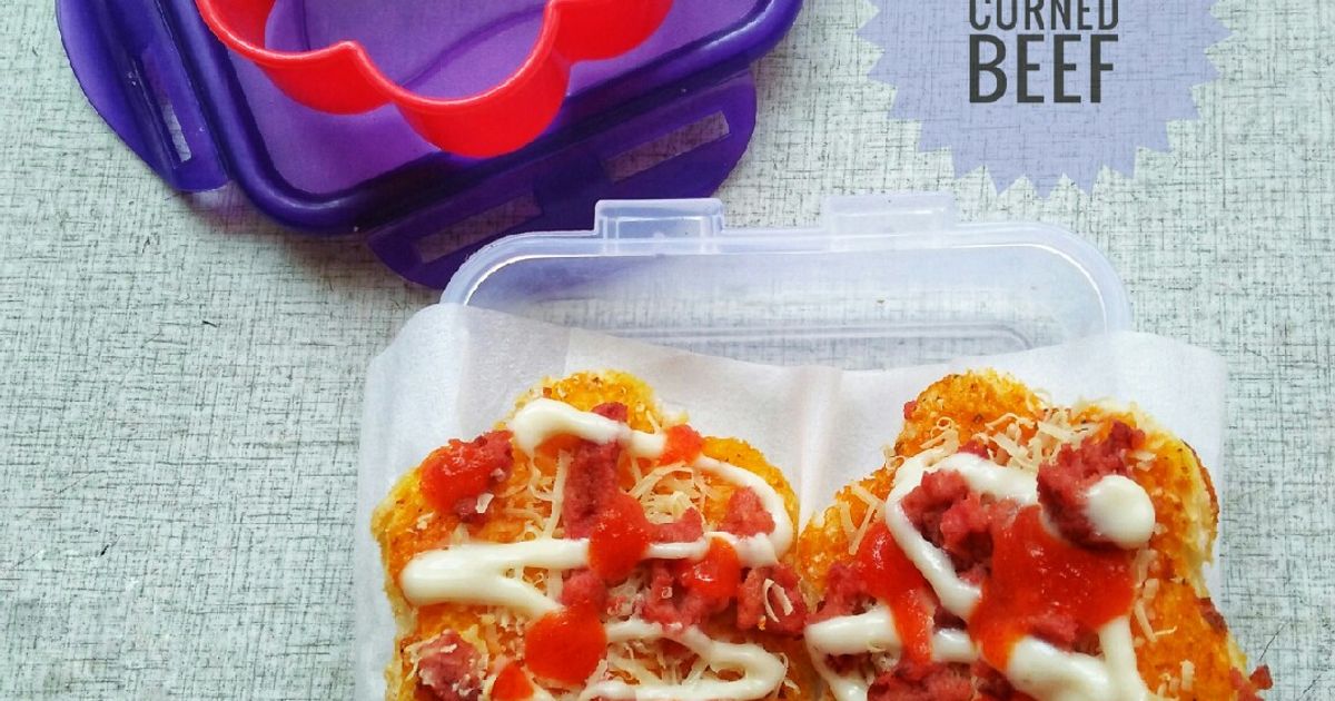 Resep Pizza Roti Tawar Corned Beef oleh RatuAthor - Cookpad