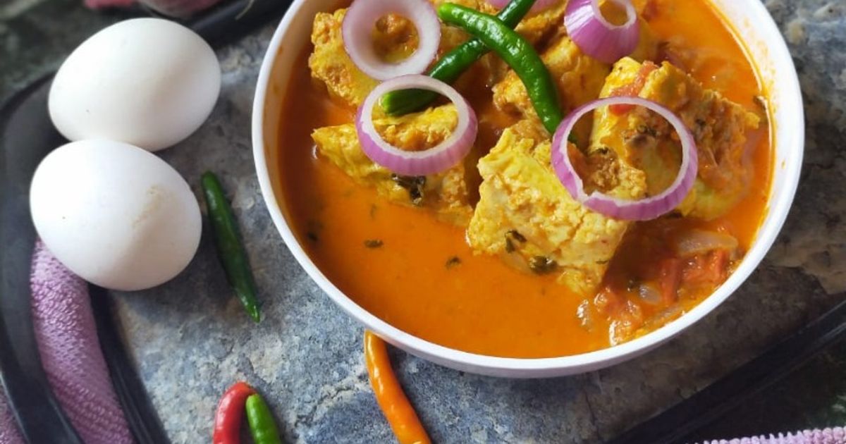 Chayanika Ghosh Gupta দ্বারা ডিমের ধোঁকার কোর্মা (Dimer Dhokar Korma ...