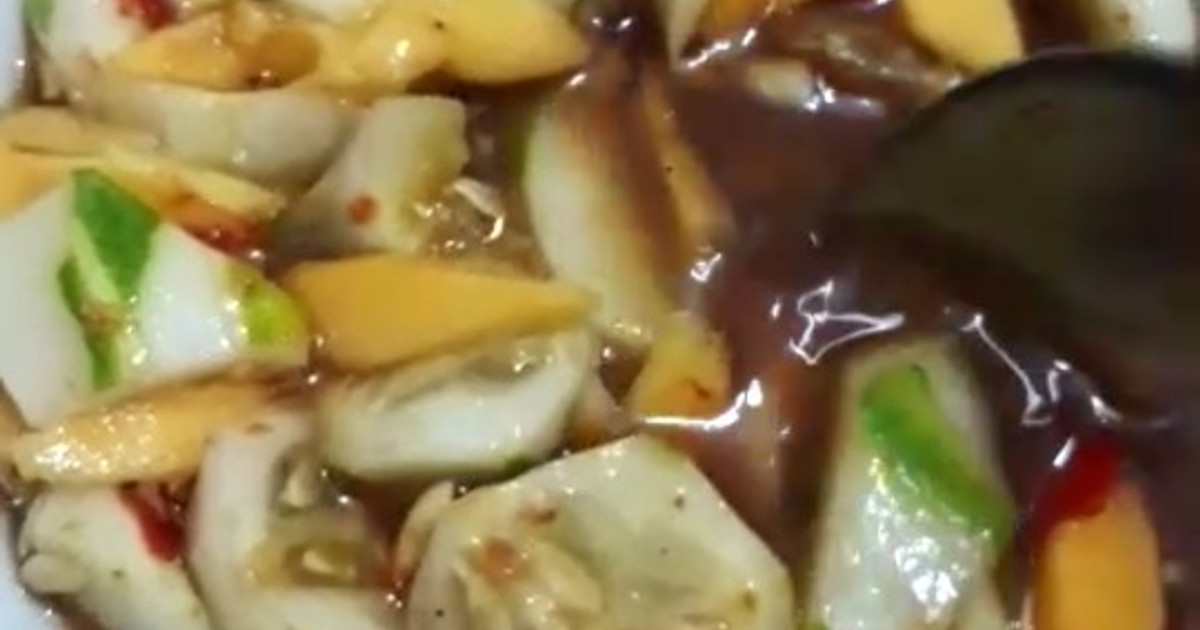 Resep Rujak Timun + Mangga Kuah Terasi Ekonomis oleh cyrara - Cookpad