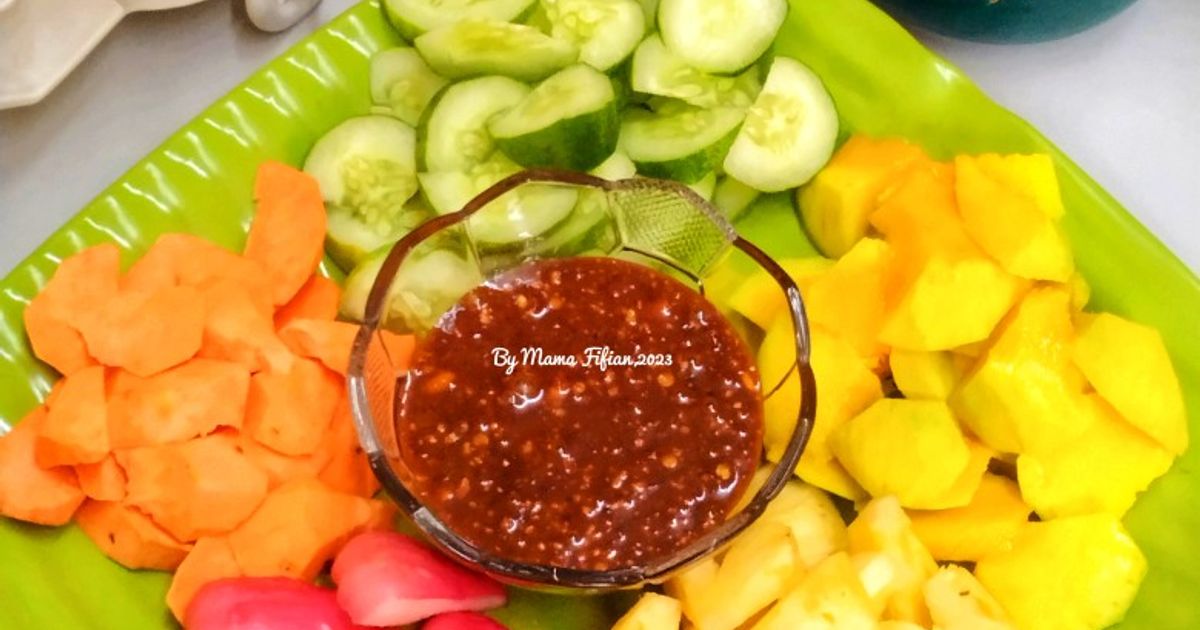 Resep Rujak Colek oleh Lanjarsih/Mama Fifian ( MasakanRumahan) - Cookpad
