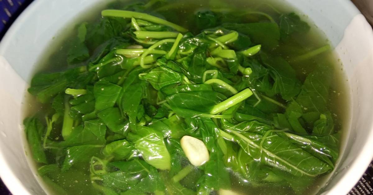 27 resep sup bayam pake kunci enak dan mudah - Cookpad