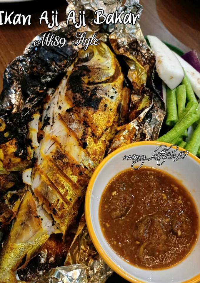 Resipi Ikan Aji Aji Bakar Mk89 Style oleh mamy_kitchen89 - Cookpad