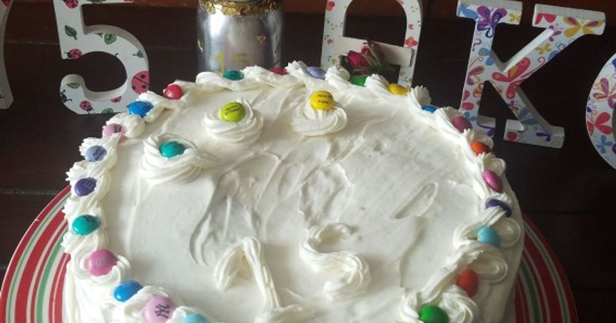 Torta De Media Libra Para Cumpleaños Receta de Ninfa Carrascal- Cookpad