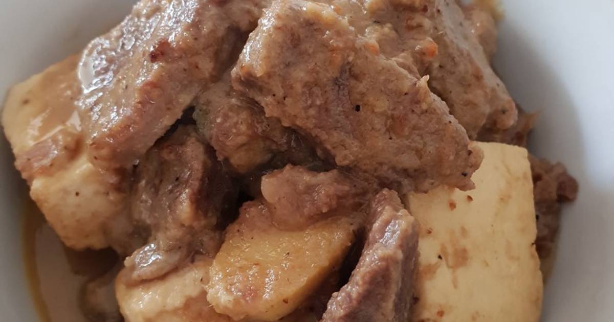 Resep Terik sapi tahu dengan susu oleh Marcellina Setiawan - Cookpad