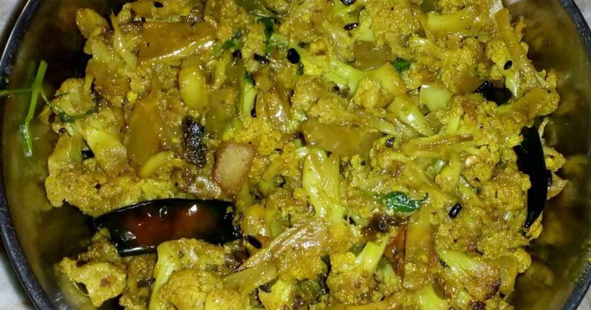 Cauliflower stir fry Recipe by Dipti debnath - Cookpad