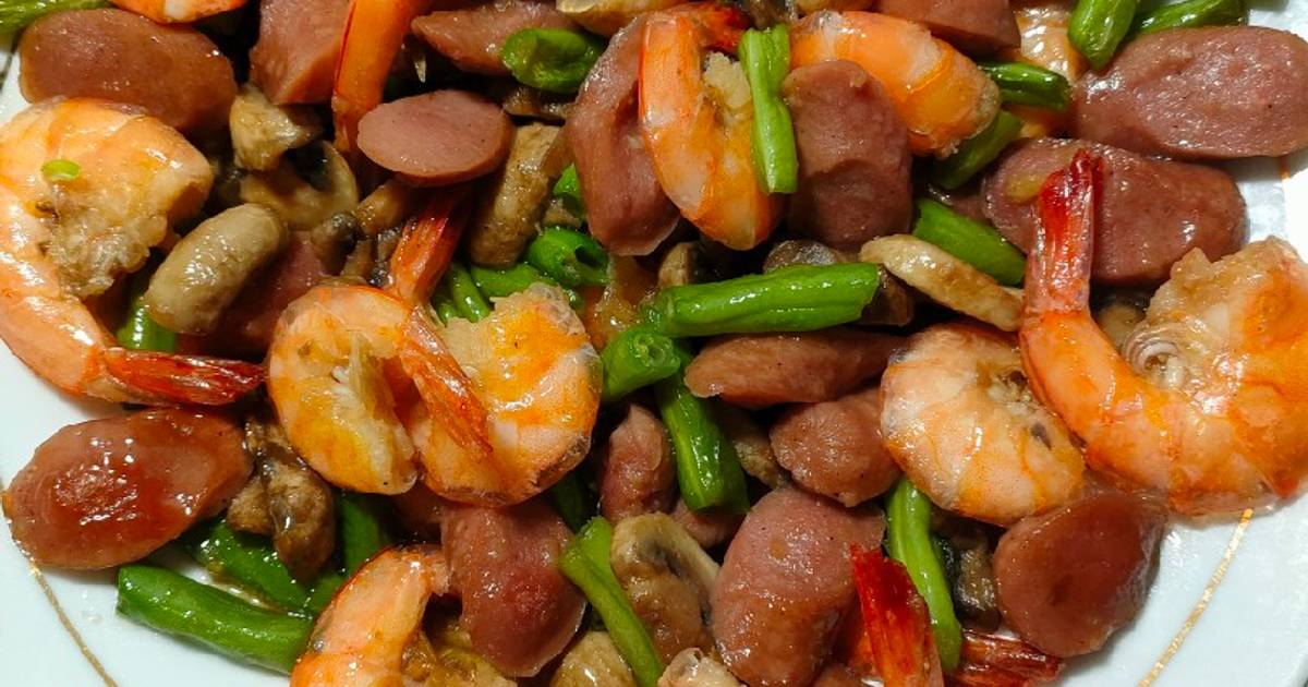 Resep Oseng Udang Jamur Buncis oleh Key - Cookpad