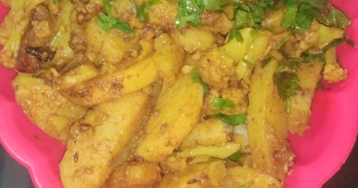 आलू गोभी की सब्जी (Aloo Gobhi Ki Sabzi Recipe In Hindi) रेसिपी बनाने की ...