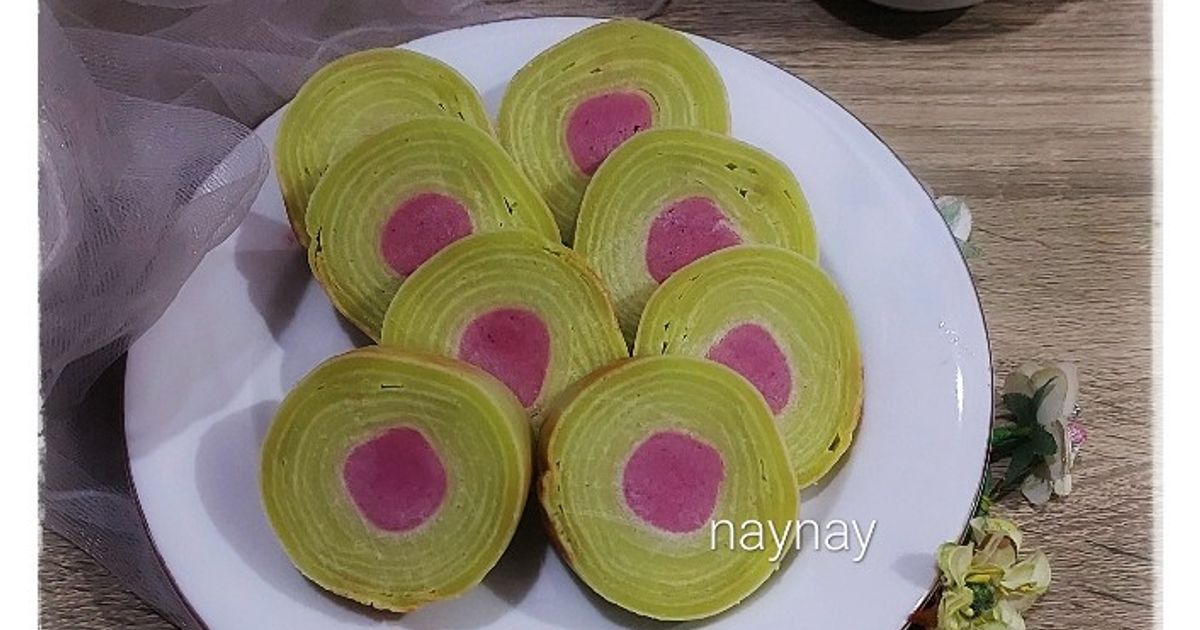 Resep Baumkuchen Pandan (German Layered Cake) With Watermelon & Dragon ...