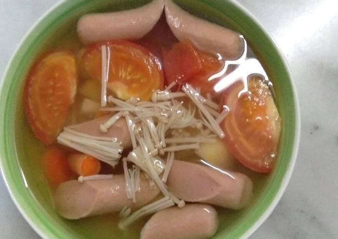 Resep Sup jamur enoki oleh Ratna Handayani - Cookpad