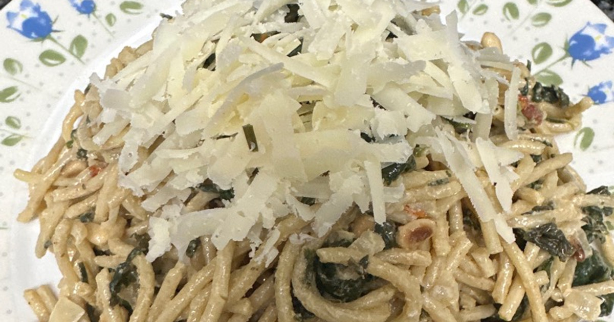 523. Espaguetis Con Espinacas Y Piñones (Principal Pasta) Receta de ...