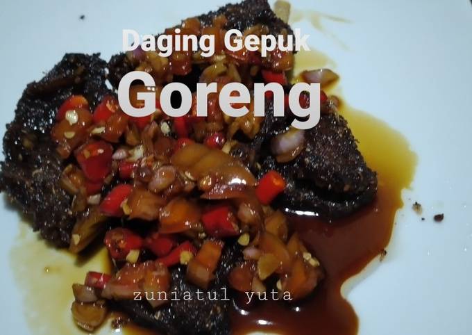 Resep Daging Gepuk Goreng oleh zuniatul yuta - Cookpad