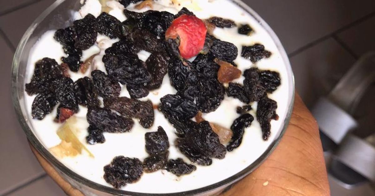 Yogo Fruit Recipe by Fateema Attah - Cookpad