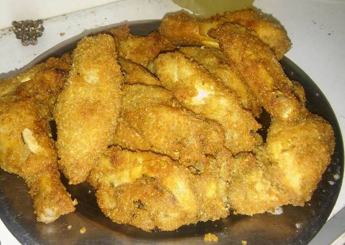 Pollo frito Receta de Roo Galban- Cookpad