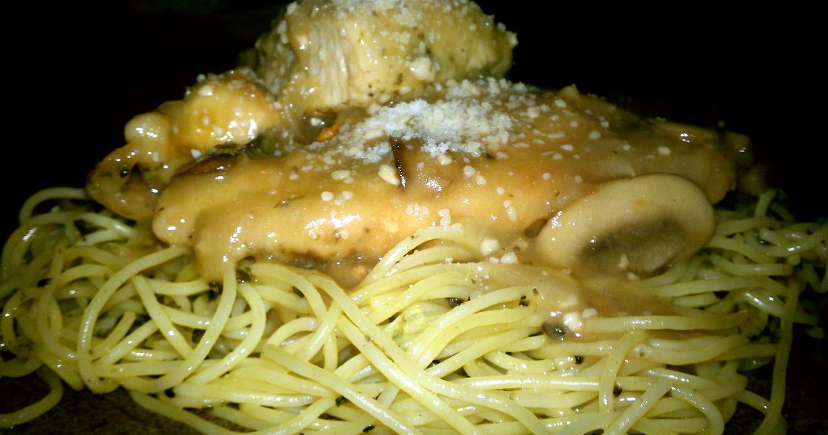Chicken Marsala Over Pasta Recipe By Tory Edge