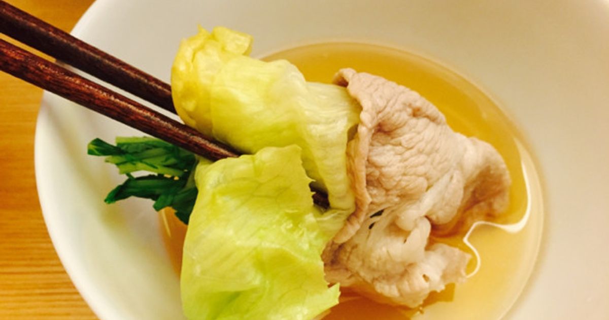 Lettuce Shabu Shabu Recipe By ヘルメットおかぁさん