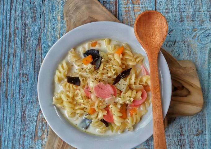 Resep Sup Makaroni Susu oleh Imaami - Cookpad