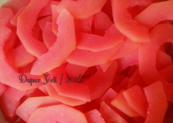 Resep Manisan Pepaya Nano-nano oleh Yetiy Ayu Ningrum - Cookpad