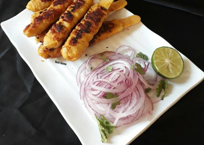 Soya Chaap Tikka Recipe by Ruchi Sharma - Cookpad