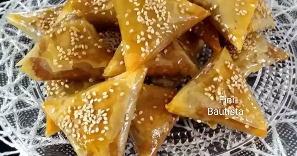 Dulce típico de Marruecos briwat Receta de Fini Bautista Angulo- Cookpad