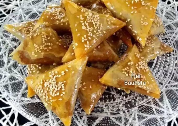 Dulce típico de Marruecos briwat Receta de Fini Bautista Angulo- Cookpad