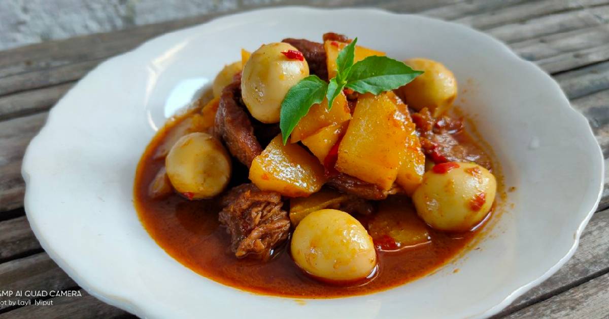 Resep Krengsengan Daging, Kentang Telur Puyuh oleh Lyliput Kitchen's ...
