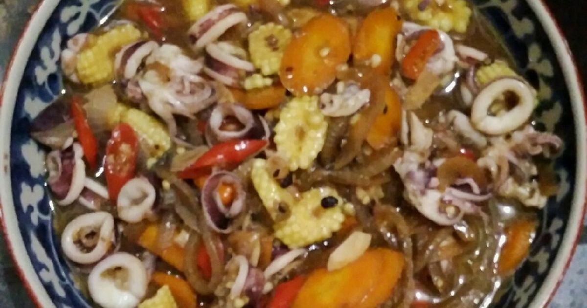 Resep Cumi Saos Lada Hitam Simple oleh Dapoer Umma Azz - Cookpad