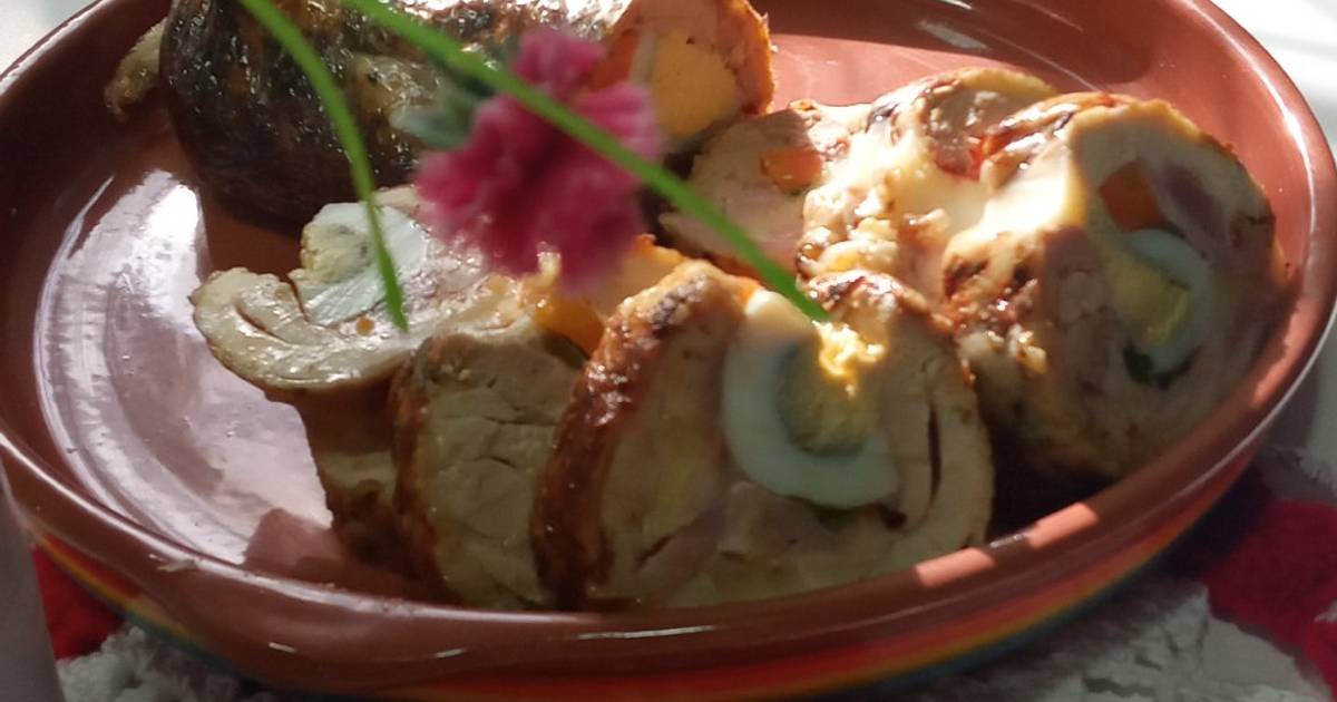 Arrollado de pollo Receta de Yoana- Cookpad