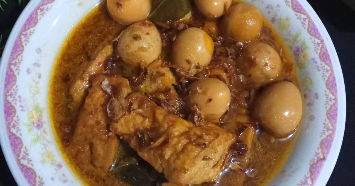Resep Semur Tahu Telur Puyuh oleh Vay Kitchen - Cookpad