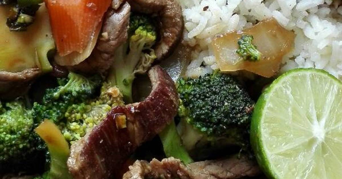 Brocoli con carne de res - 451 recetas caseras- Cookpad