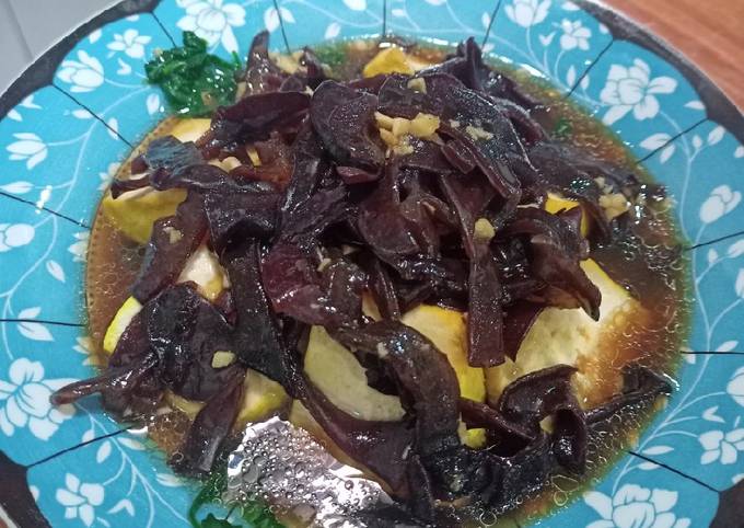 Resep Tahu Siram Jamur Kuping Oleh Ola Aulya Cookpad