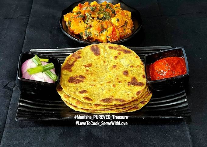 Aloo Methi Sabzi With Bajra Paratha Recipe by Manisha Sampat - Cookpad