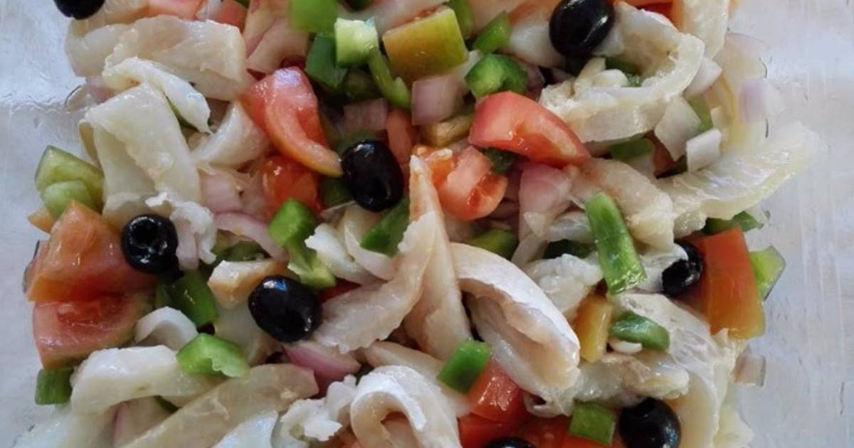 Esqueixada de bacallà Receta de vilorano - La cocina de lovi- Cookpad