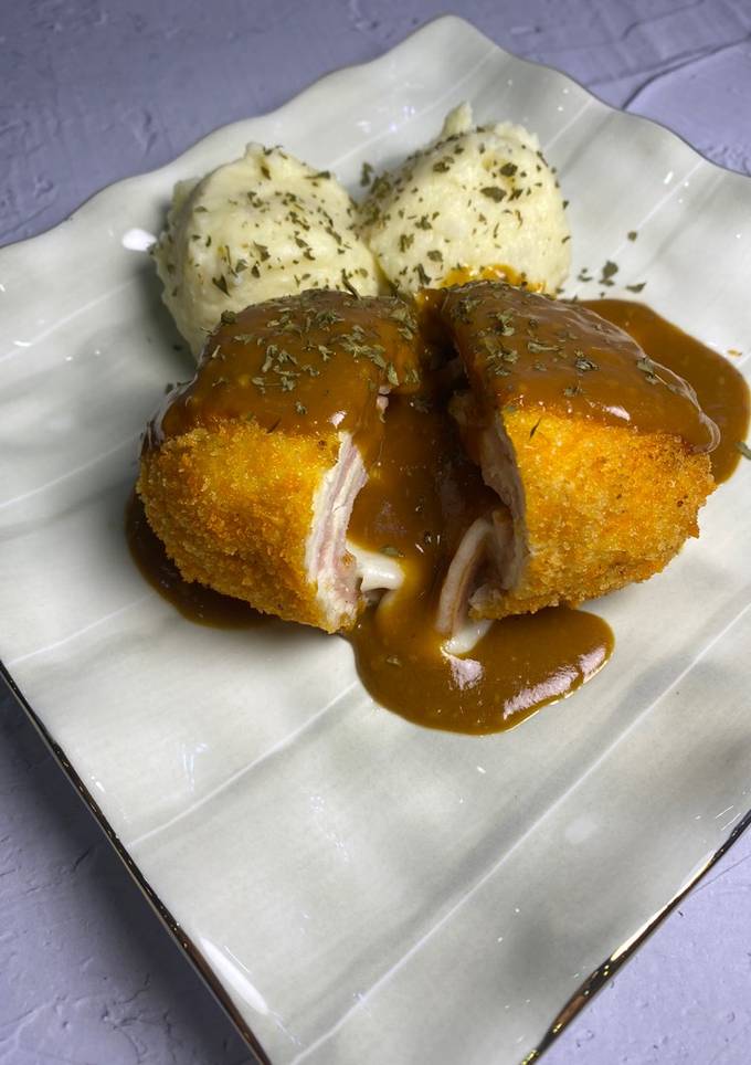 Resep Chicken Cordon Blue (kids friendly) oleh michelle - Cookpad