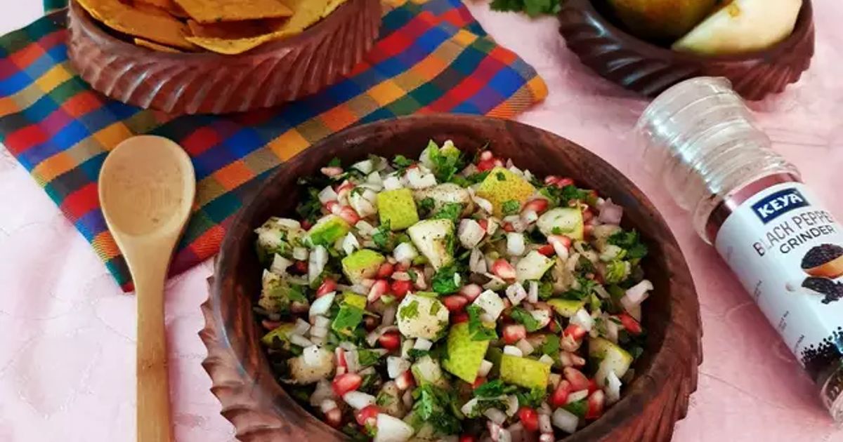 Spicy Babugosha Salsa (Indian Pear Salsa) Recipe by Asmita Rupani - Cookpad