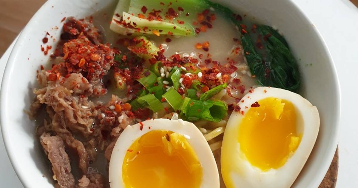 Resep Beef Miso Ramen oleh nisa lestari - Cookpad