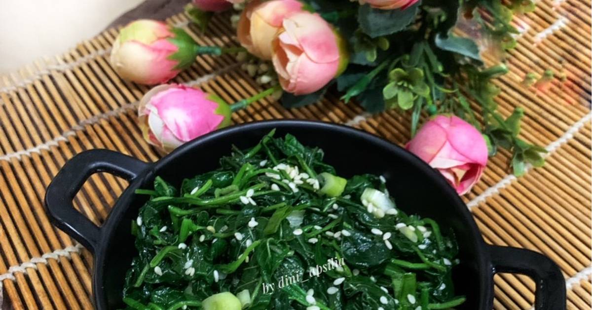 Resep Bayam Rebus Ala Korea (Sigeumchi Namul) oleh Dini_Apsilia - Cookpad