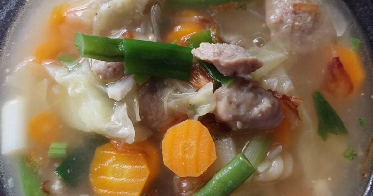 Resep Sop baso makaroni oleh Lay's Kitchen - Cookpad