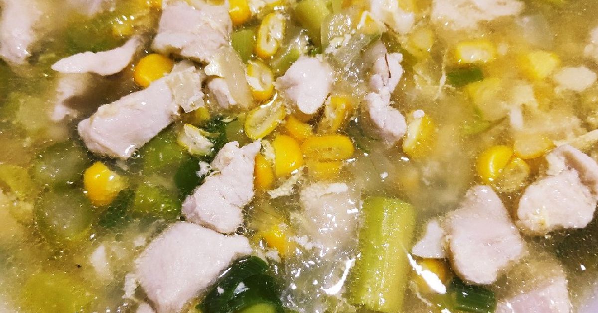 Resep Sup Asparagus Ayam Telur Kocok oleh Mami Thea - Cookpad