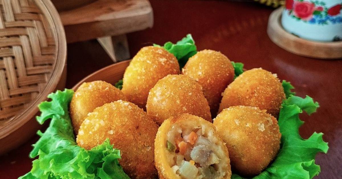 Resep Kroket Ubi Ragout Keju oleh Nay's Kitchen - Cookpad