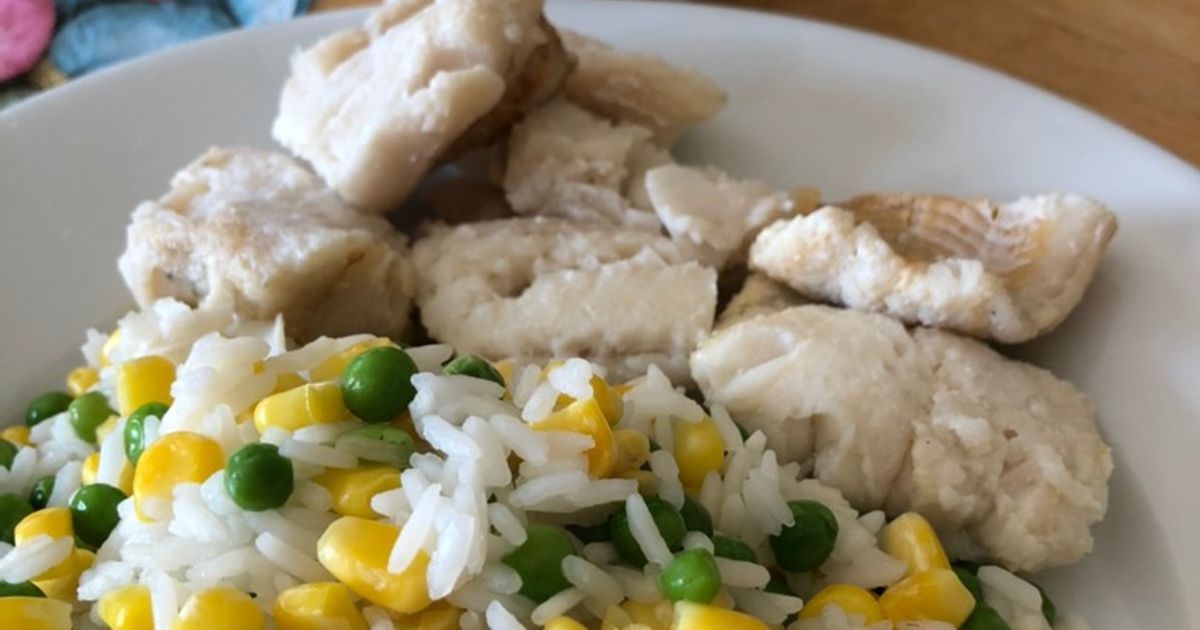 Hake With Jasmine Rice And Veg Recipe by Amazing Lady ( Grace) - Cookpad