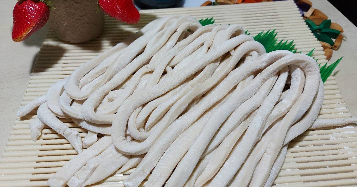 Resep Home made Udon Noodles /Mie Jepang oleh Umie Kulsum - Cookpad
