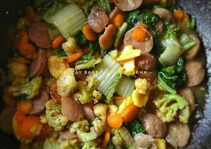 Resep Capcay Bakso oleh Mama Rakha - Cookpad