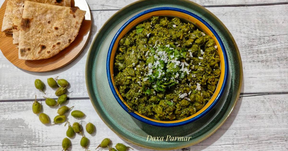 Maharashtrian Hara Chana Subji (Green Chickpeas Subji) Recipe by Daxa ...