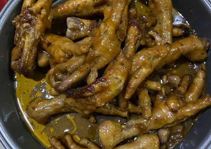 Resep Ceker ayam bumbu lada hitam oleh Beti Wulandari - Cookpad