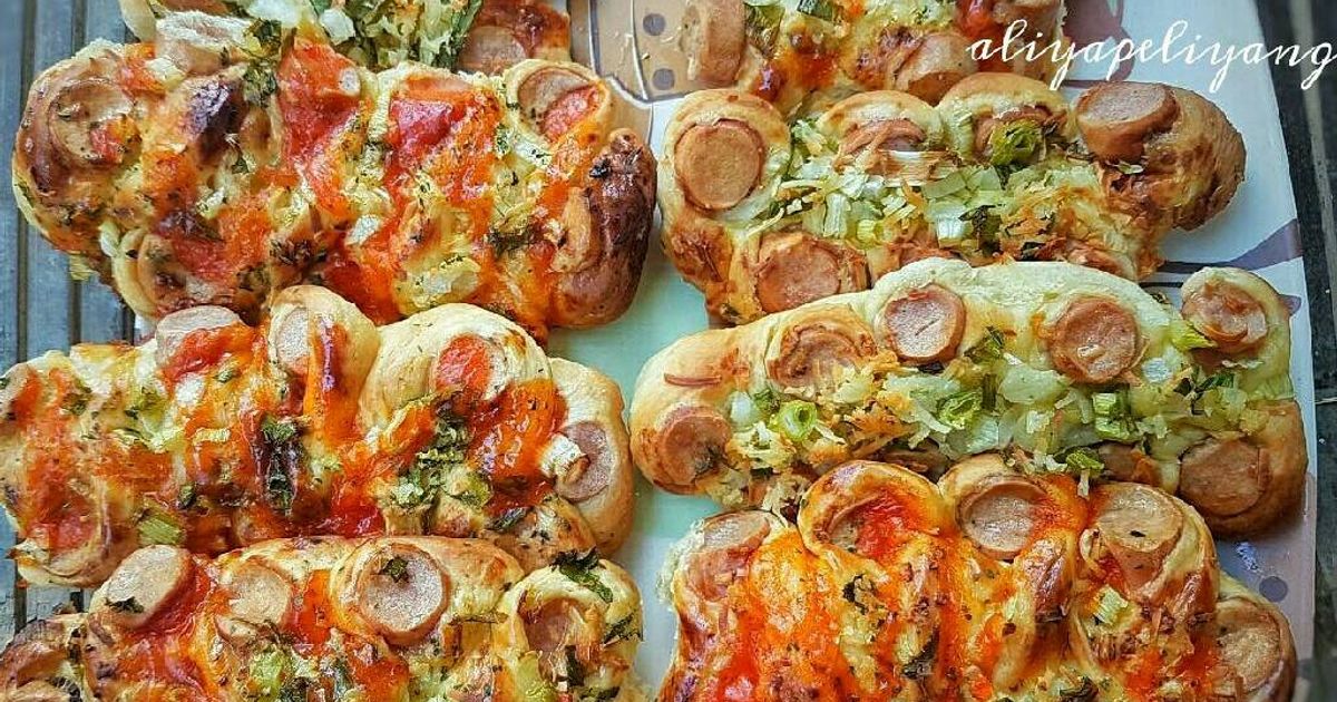Resep Roti Sosis Sapi Empuk Sampai 3 Hari,Sausage Hot Dog Bun oleh ...