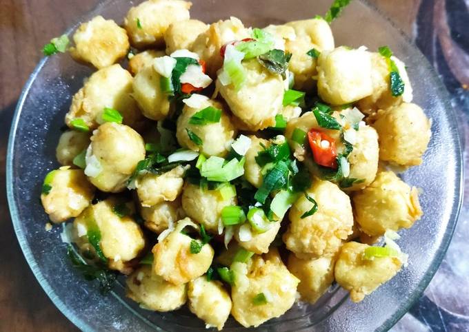 Resep Tahu Crispy Daun Bawang oleh laila hanum - Cookpad